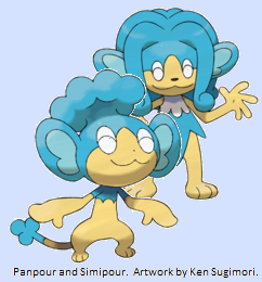 Pansage, Pansear, Panpour, Simisage, Simisear and Simipour – Pokémaniacal